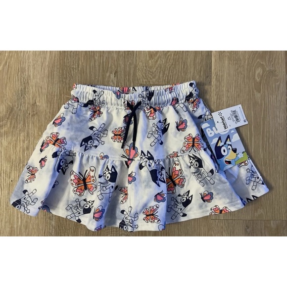 Bluey | Bottoms | Nwt Bluey Girls Size 45 Light Blue Skater Skirt With ...